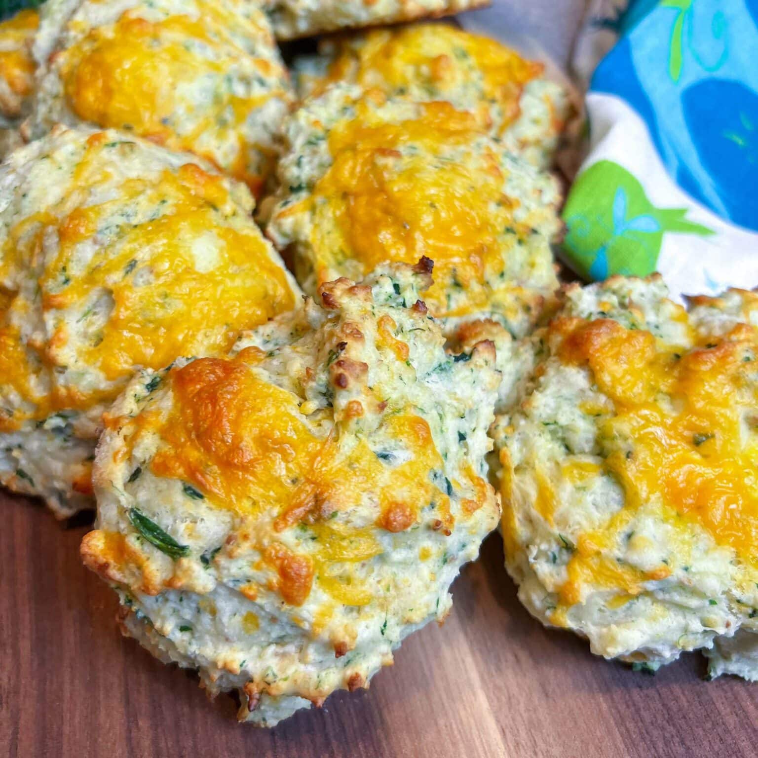 Spinach and Cheese Biscuit - Easy Drop Biscuits