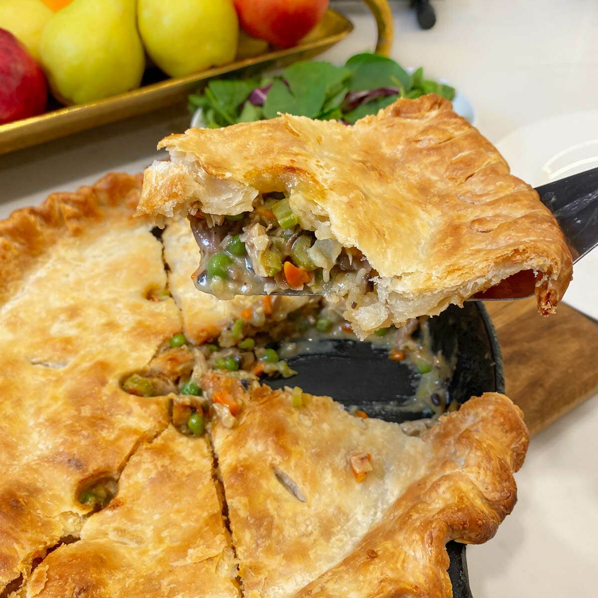 Chicken Pot Pie for Pi Day Recipe by Getty Stewart